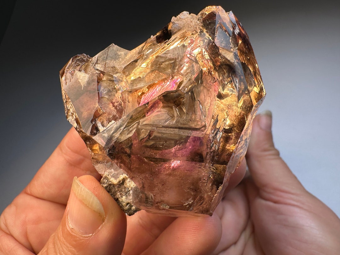 Mirror Luster Skeletal Smoky Amethyst From Goboboseb, Brandberg Region ...