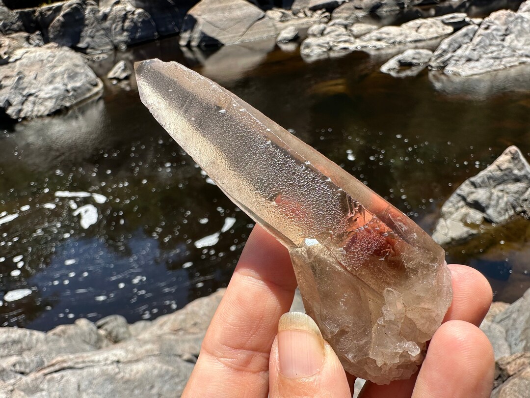 Golden Starbrary Quartz With Etching From Serra Do Cabral in Brazil ...
