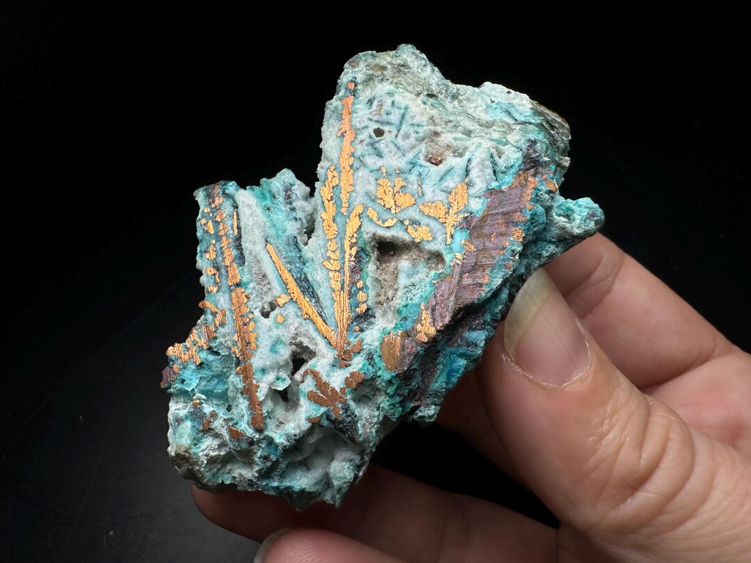 Obi Island Chalcedony With Native Copper Inclusions, Chrysocolla, Gem ...