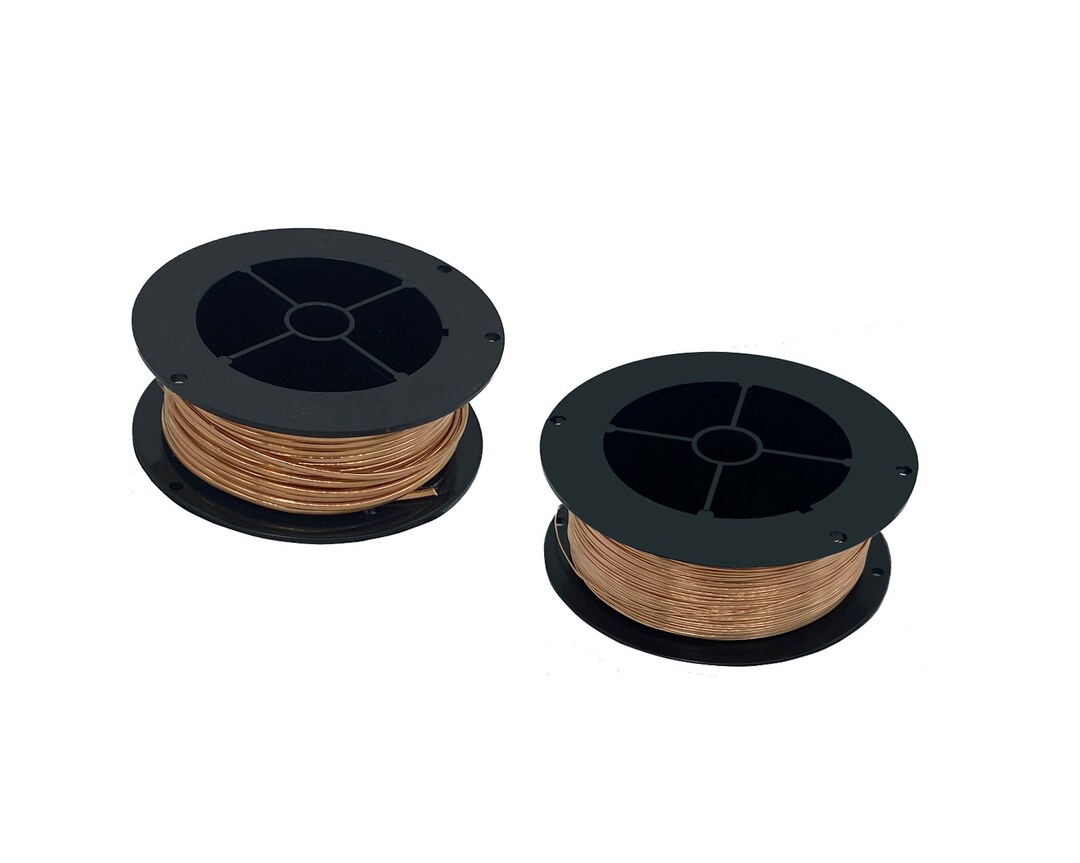 Adornville COPPER Wire HALF ROUND Spools 99.9% Pure Gauges 6 Gauge Thru ...