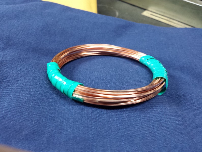 Adornville® Copper Half Round Wire Coils 99.9% Pure 2 5 10 20 40 or ...