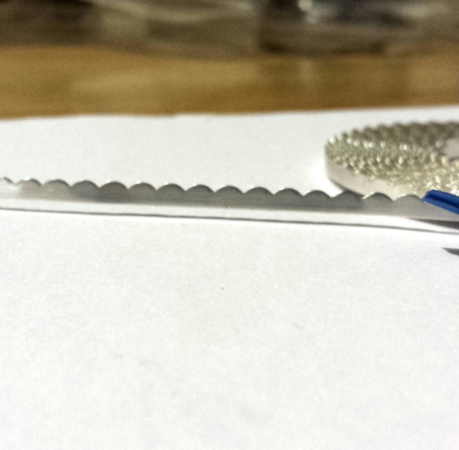 Adornville® Solid 999 Fine Silver Bezel Wire, Serrated or Scalloped ...