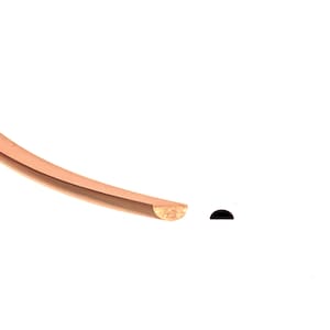 Adornville® Copper Half Round Wire Coils 99.9% Pure 2 5 10 20 40 or ...