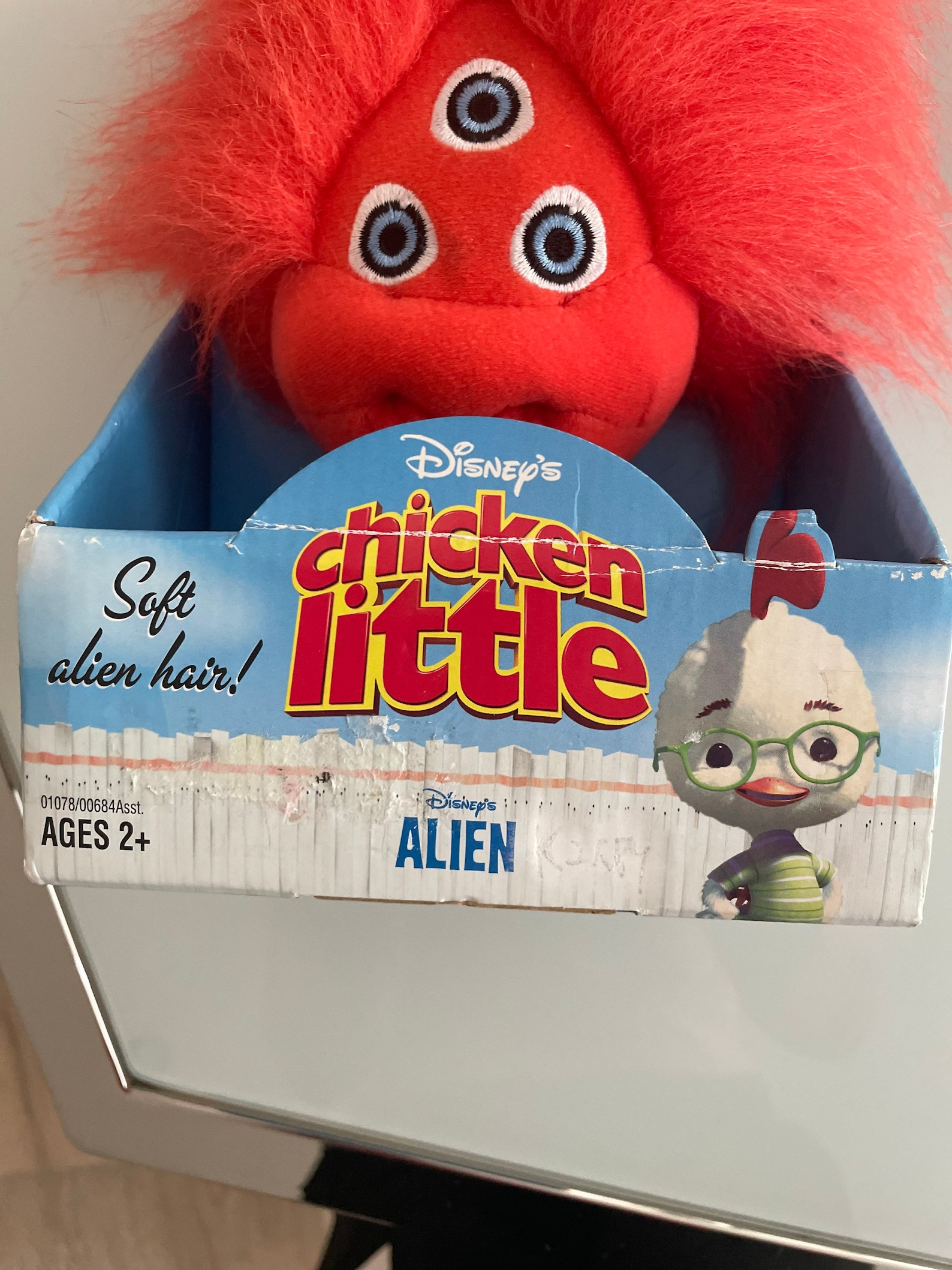 RARE Disney Chicken Little Red/orange Alien Kirby 3 Eyed Plush | Etsy