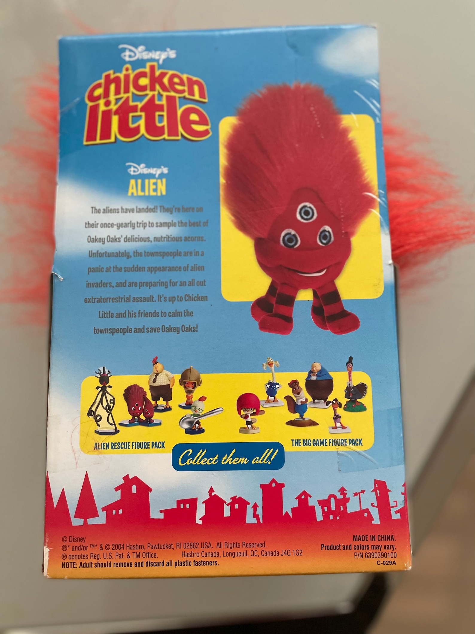 RARE Disney Chicken Little Red/orange Alien Kirby 3 Eyed Plush | Etsy