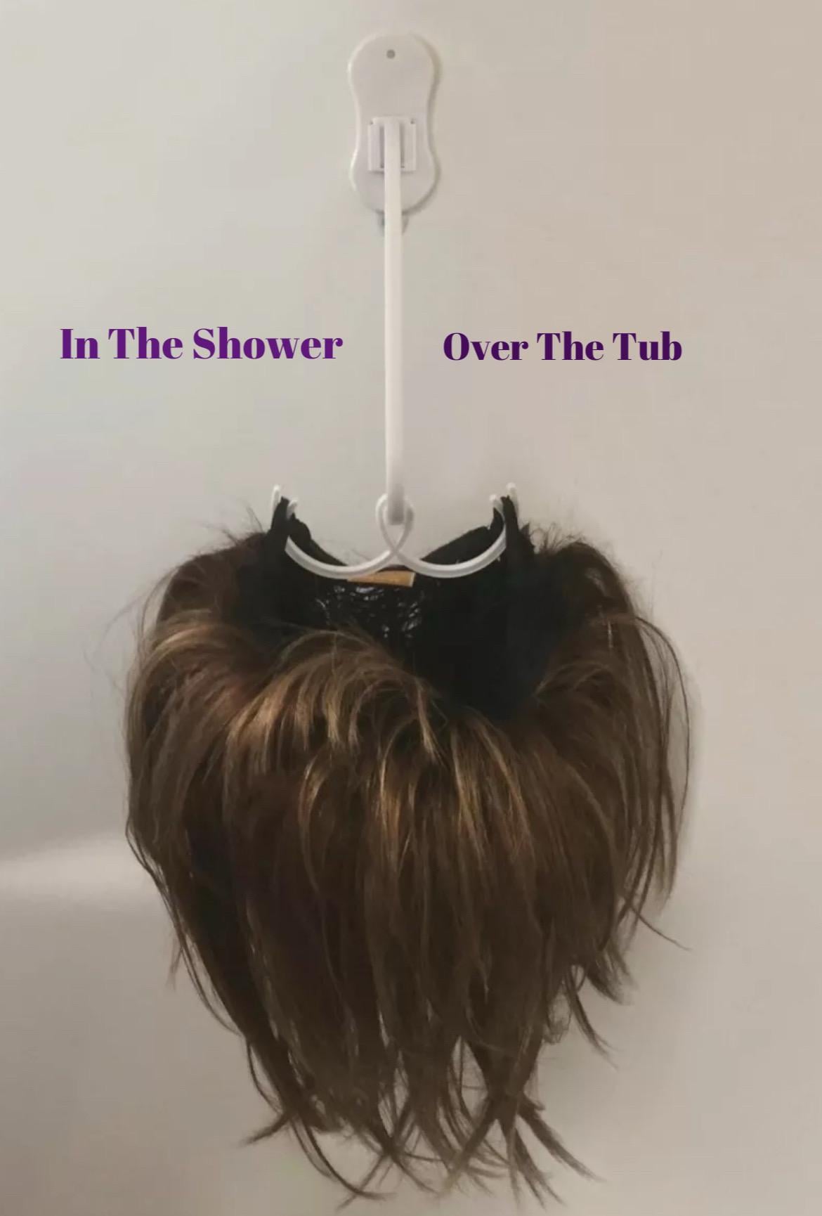 Discreet Behind Door Wig Storage No Mess Drying. Wig Stand, Wig Hanger ...