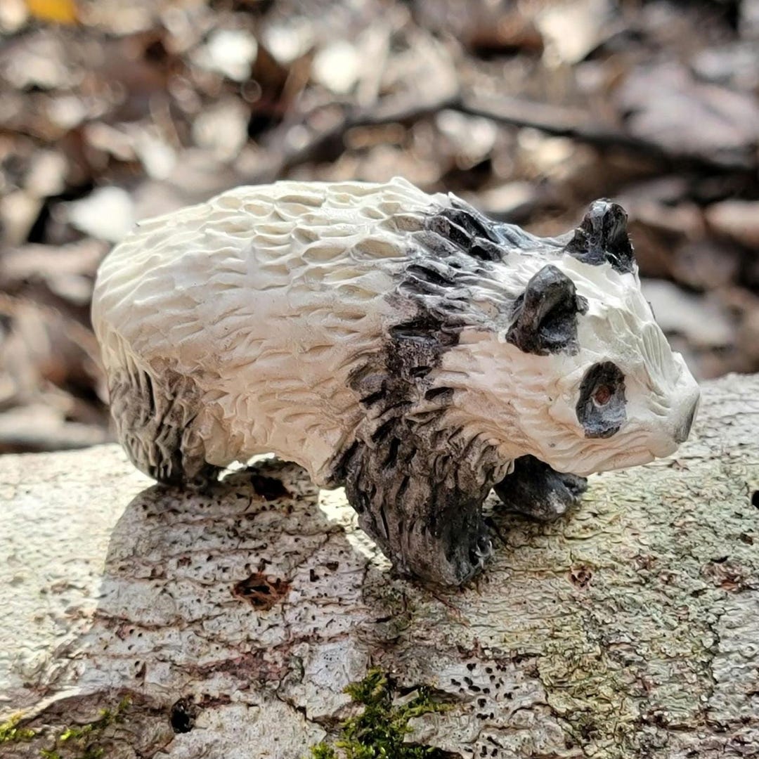 Mini Wonky Paperclay Sculpture Figurine Desk Freind OOAK Panda Bear - Etsy