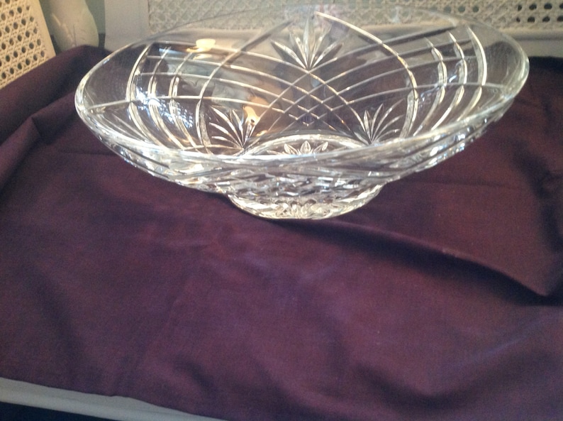 Vintage Genuine Italian Crystal Glass Bowl Lead Free - Etsy