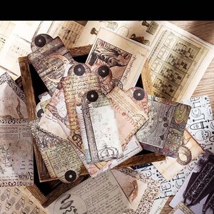 Alchemy Paper Set Books Celestial Moon Stars Palm | Etsy