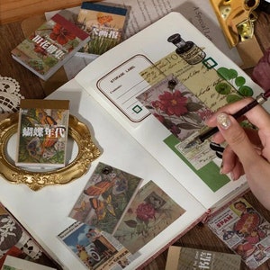 Mini Sticker Booklets, Antiqued, Retro, Vintage, Letters, Posters ...