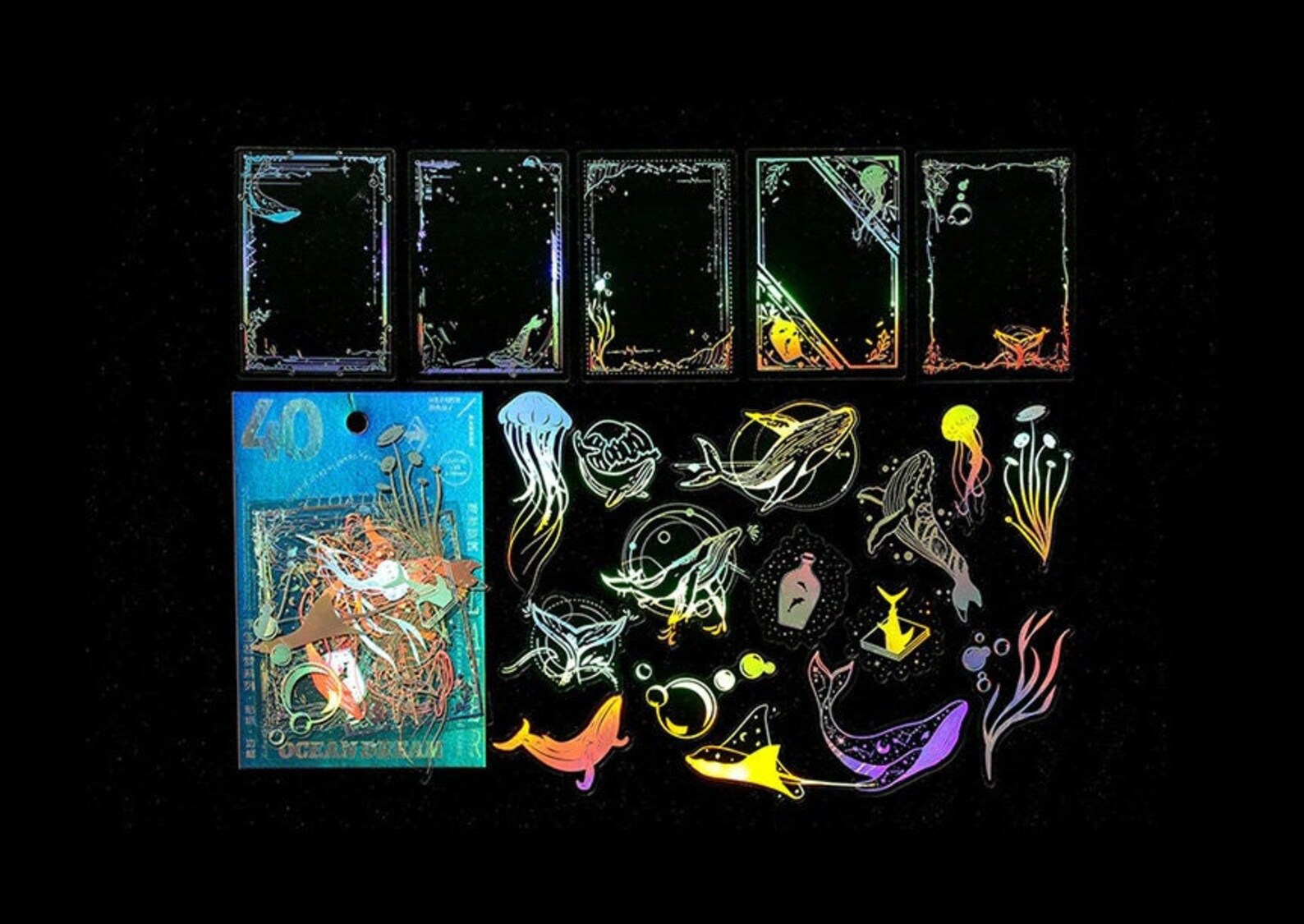 Floating Stickers Clear Nature Mountains Magic Ocean - Etsy