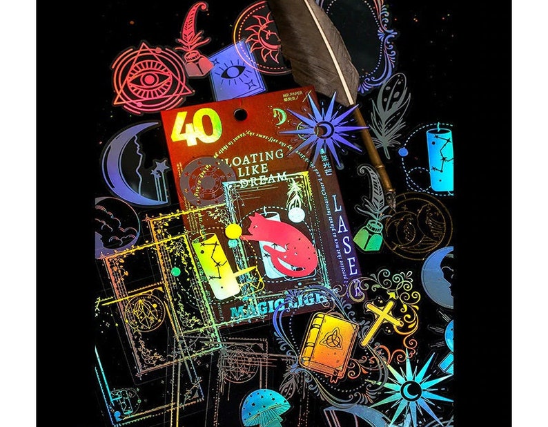 Floating Stickers Clear Nature Mountains Magic Ocean - Etsy