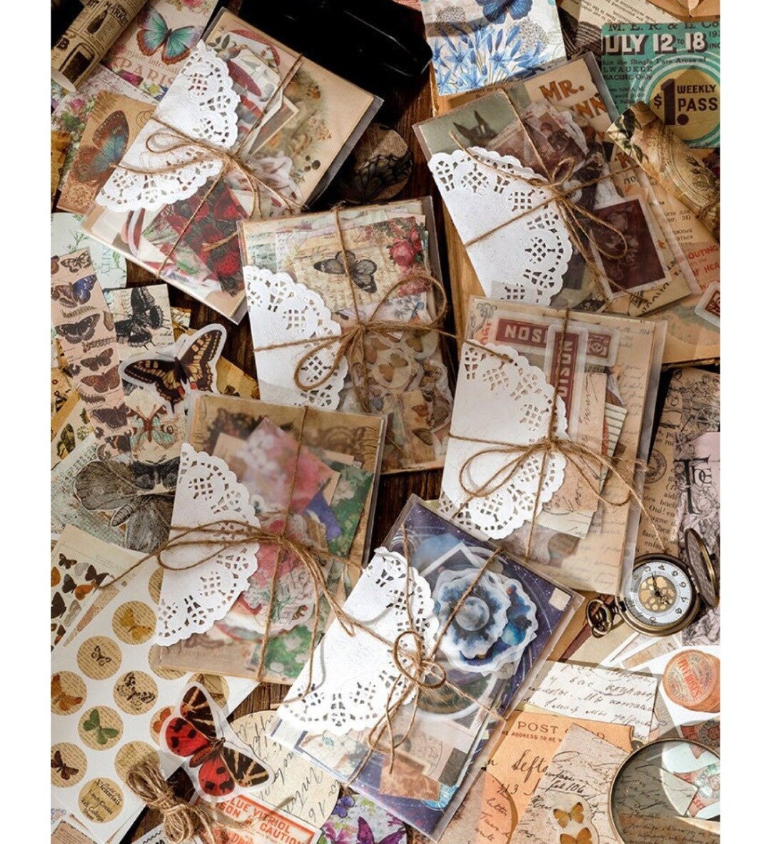 Frosted Sets, Mixed Stationery, Paper, Stickers, Flowers, Plants, Space ...