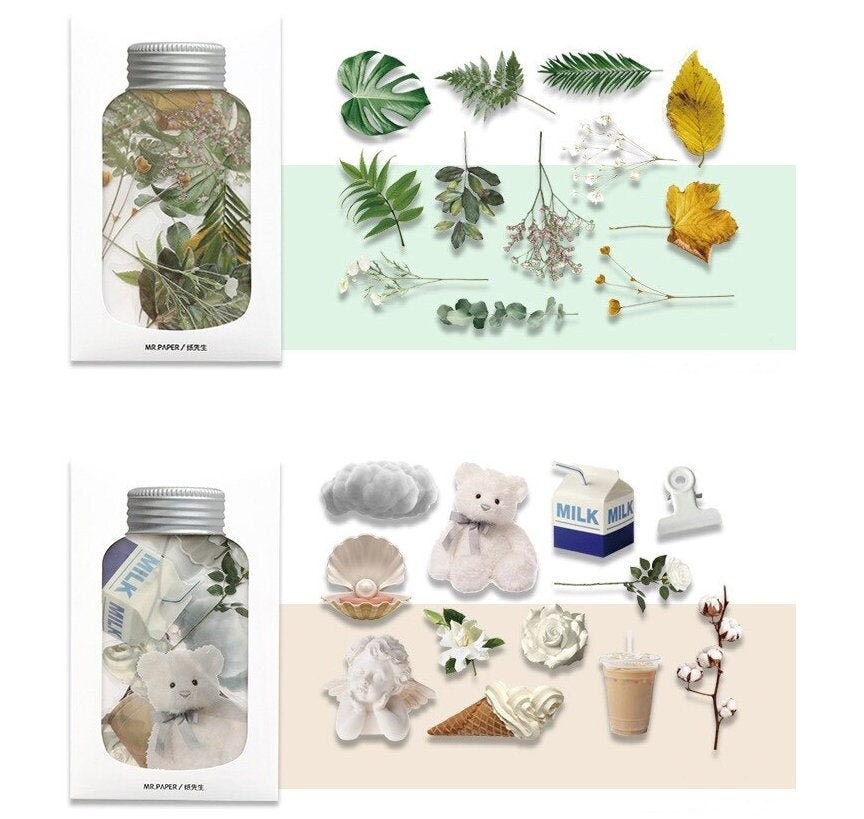 Photo Stickers Clear Leaf Nature Flowers Daisies | Etsy