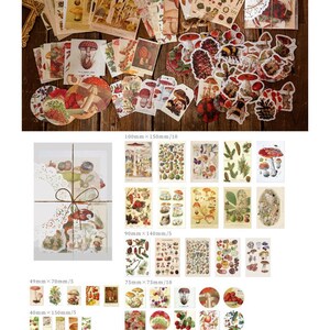 Frosted Sets, Mixed Stationery, Paper, Stickers, Flowers, Plants, Space ...