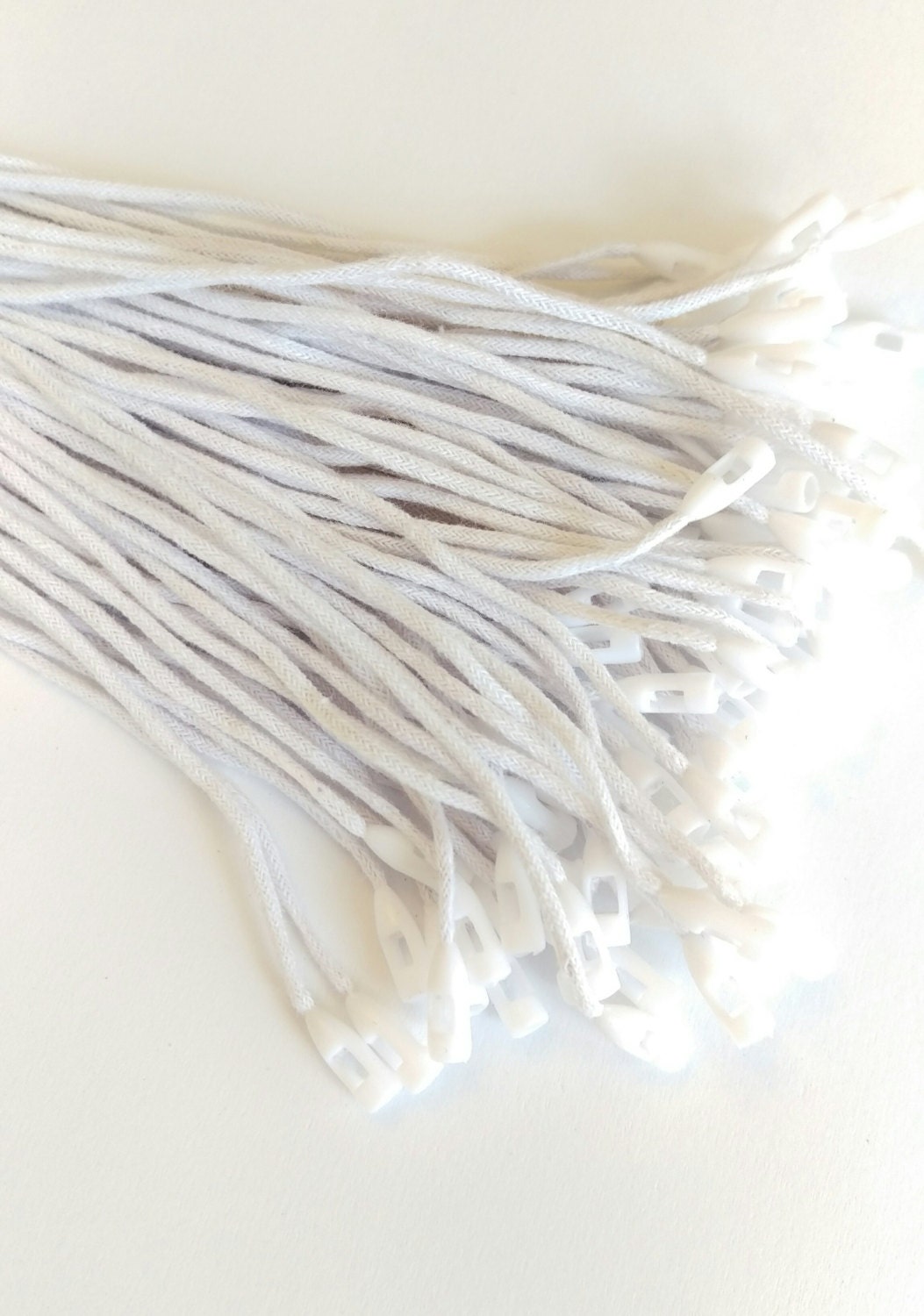 White Cotton Hang Tag String Thin Rope Fastener Natural - Etsy