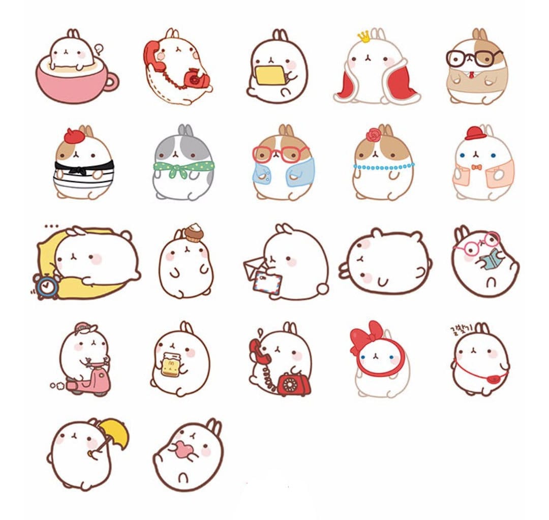 Tổng Hợp Hơn 94 Sticker Cute Molang Trendy Nhất Co Created English