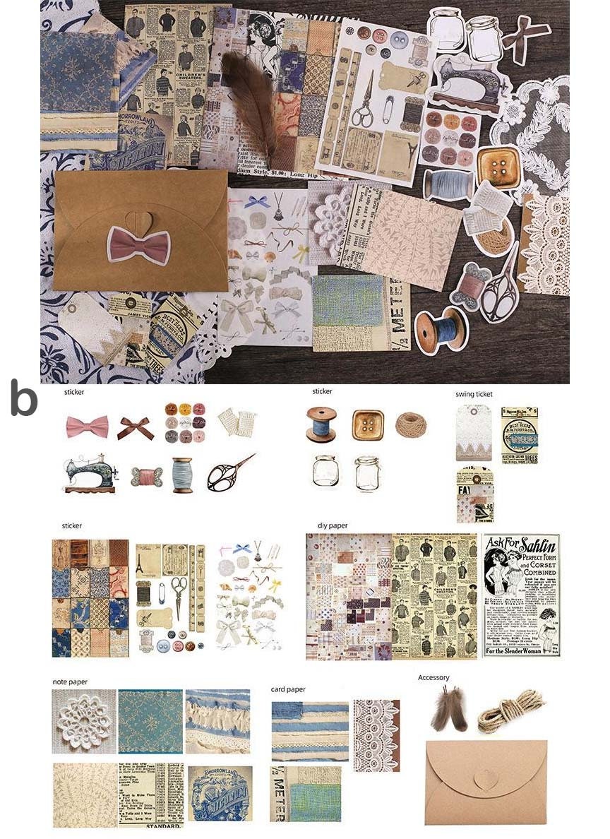 Assorted Mix Stationery Set Paper Stickers Floral - Etsy