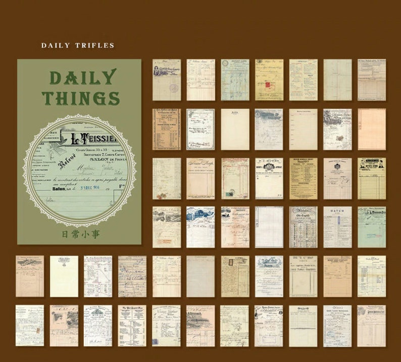 Mini Paper Books Parchment Sheets Astrology Botanical - Etsy