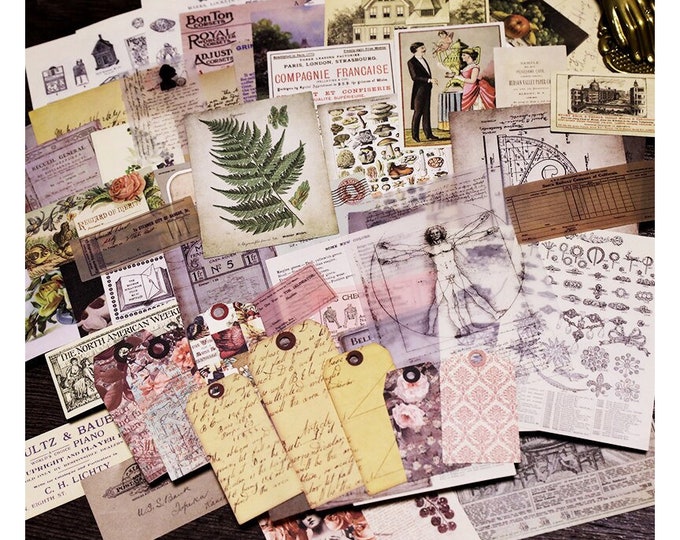 Vintage Collections Assortment, Paper & Stickers, Mixed, Journal ...