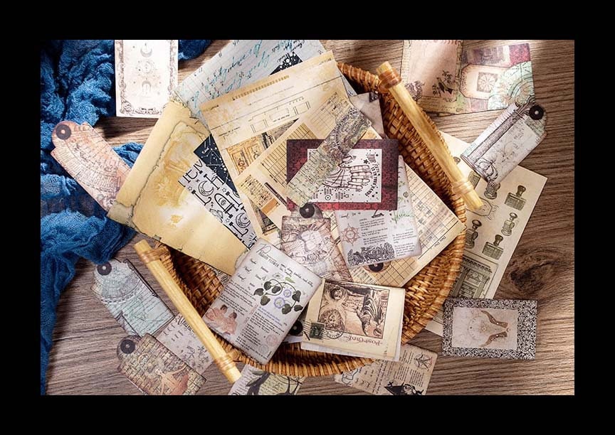 Alchemy Paper Set Books Celestial Moon Stars Palm | Etsy