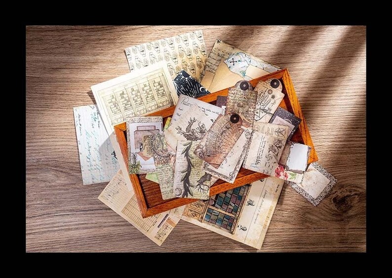 Alchemy Paper Set Books Celestial Moon Stars Palm | Etsy