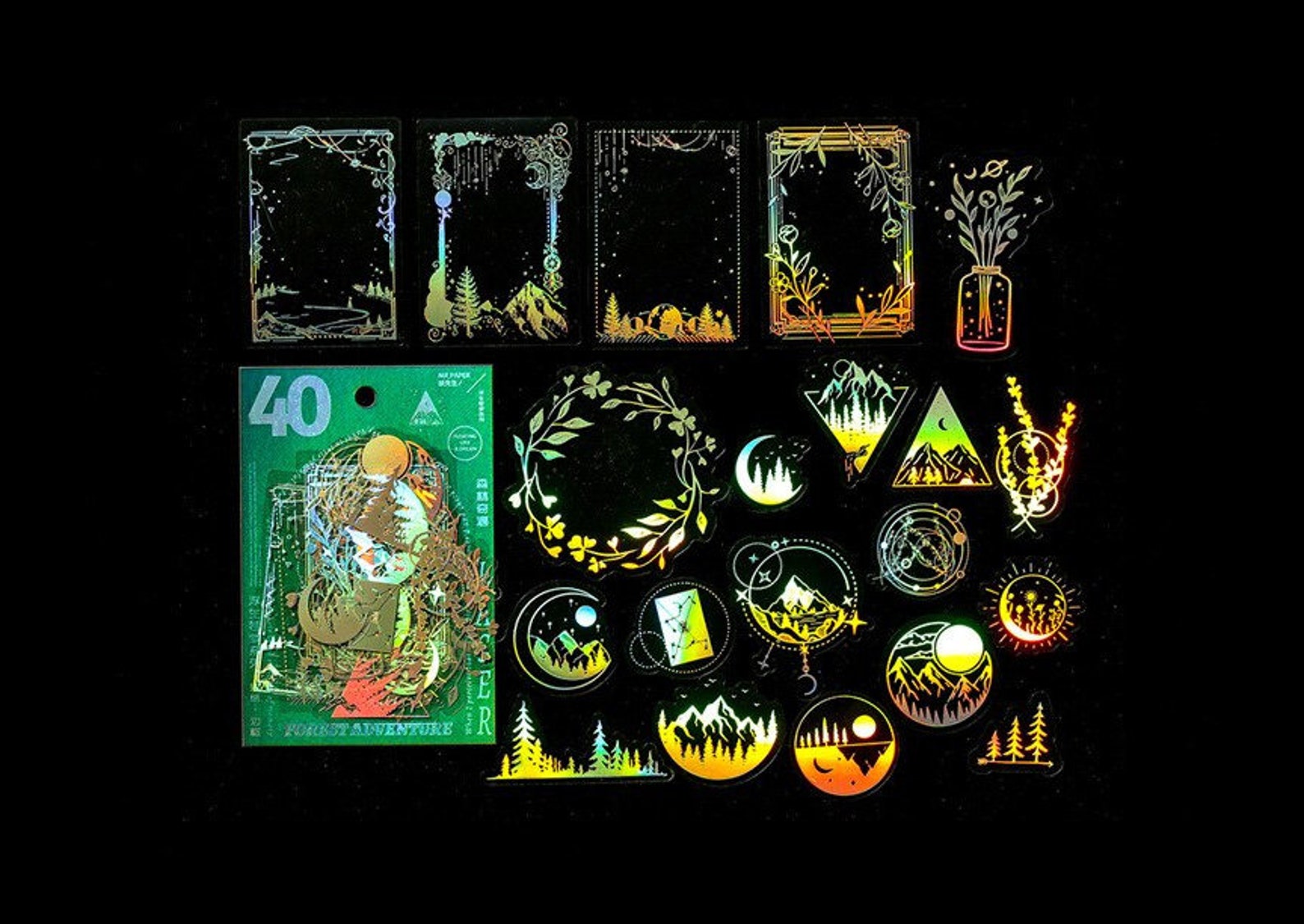 Floating Stickers Clear Nature Mountains Magic Ocean - Etsy