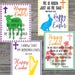 Easter Cards - Scripture Cards - Memory Cards - Set of 4 Instant ...