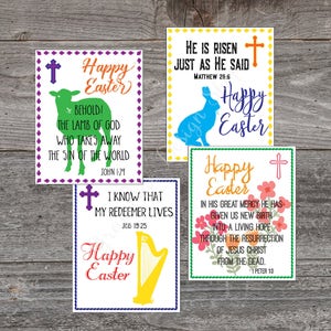 Easter Cards - Scripture Cards - Memory Cards - Set of 4 Instant ...