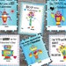 Valentine Cards for Kids Robot Valentine Cards instant Printable ...