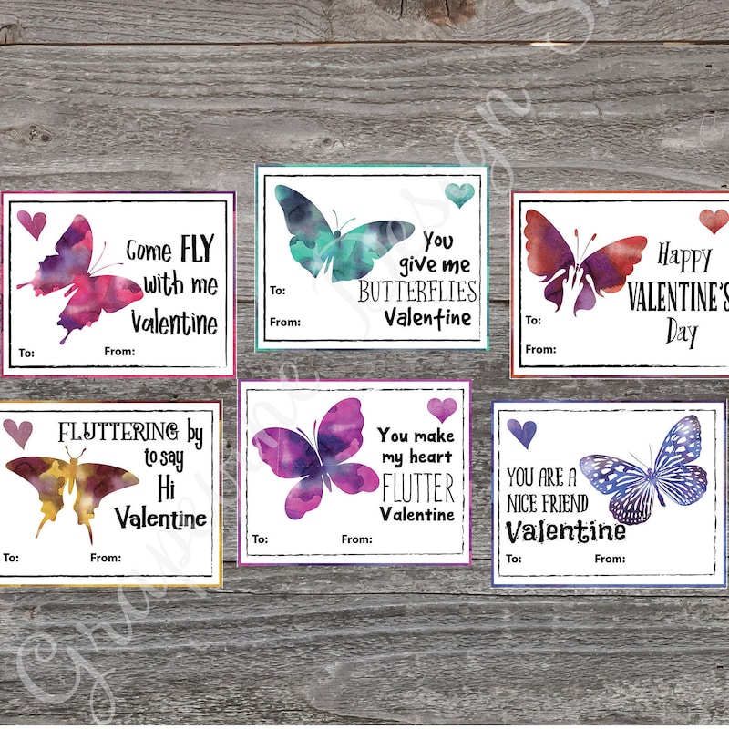 Butterfly Valentine - Etsy
