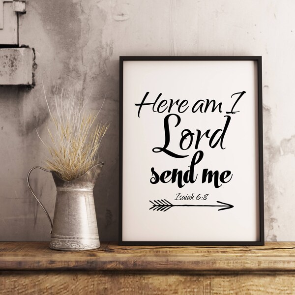 Here I Am Lord - Etsy