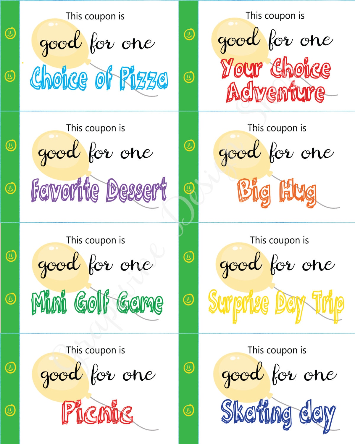 Kids Birthday coupon book Child Birthday gift Coupon book | Etsy