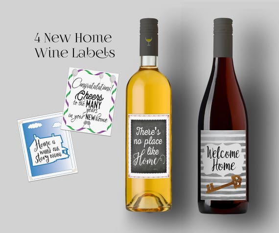 New Home Wine Labels REALTOR Wine Labels New Client Gift | Etsy