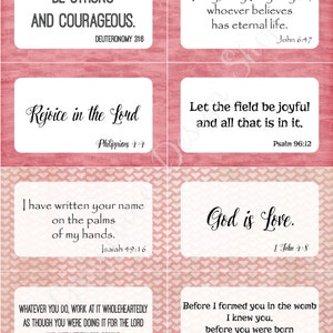Scripture Memory Cards Adult Bible Verse Cards Instant Printable Bible ...