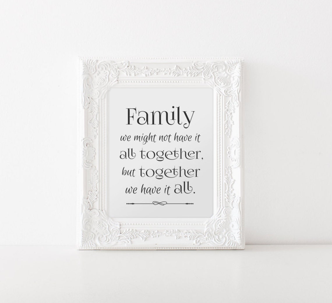 Family Wall Art Family Print Family Values Family Rules | Etsy