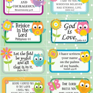 Scripture Memory Cards for Kids. 24 Bible Verse Cards for Children ...