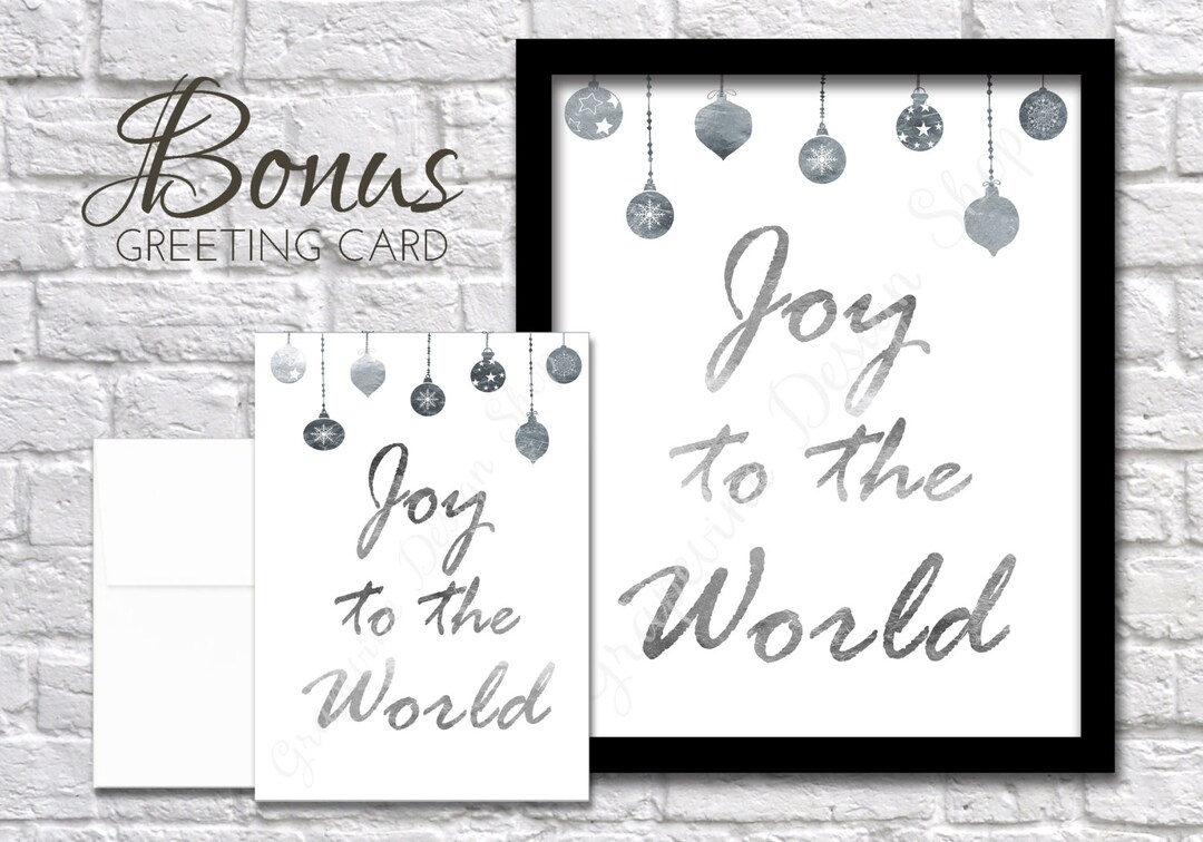 Joy to the World Print. Instant Download Printable. PDF JPG Diy Digital ...