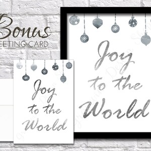 Joy to the World Print. Instant Download Printable. PDF JPG Diy Digital ...