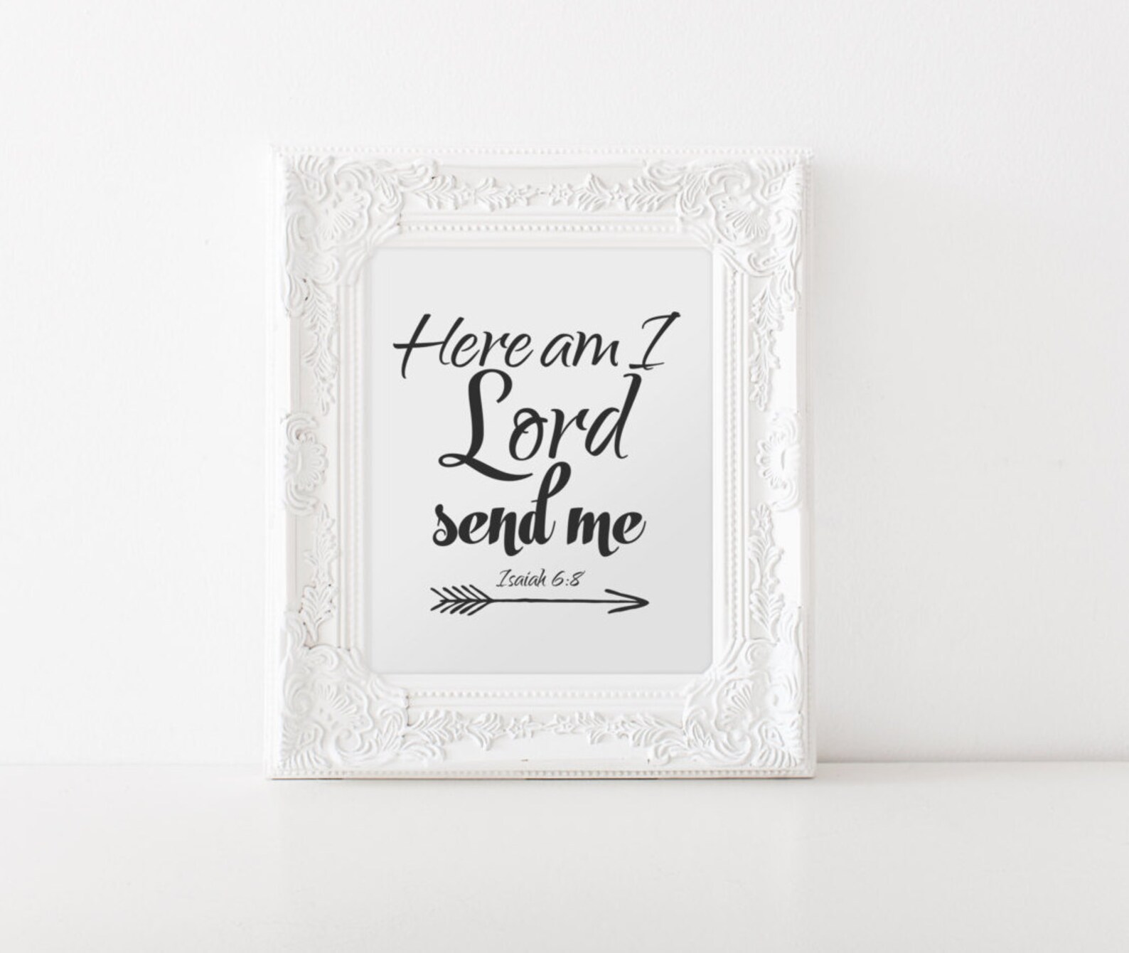 Bible Verse Print Scripture Print Here Am I Lord Send Me. - Etsy