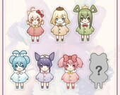 Mascot Chibi Vinyl Stickers clear - Etsy