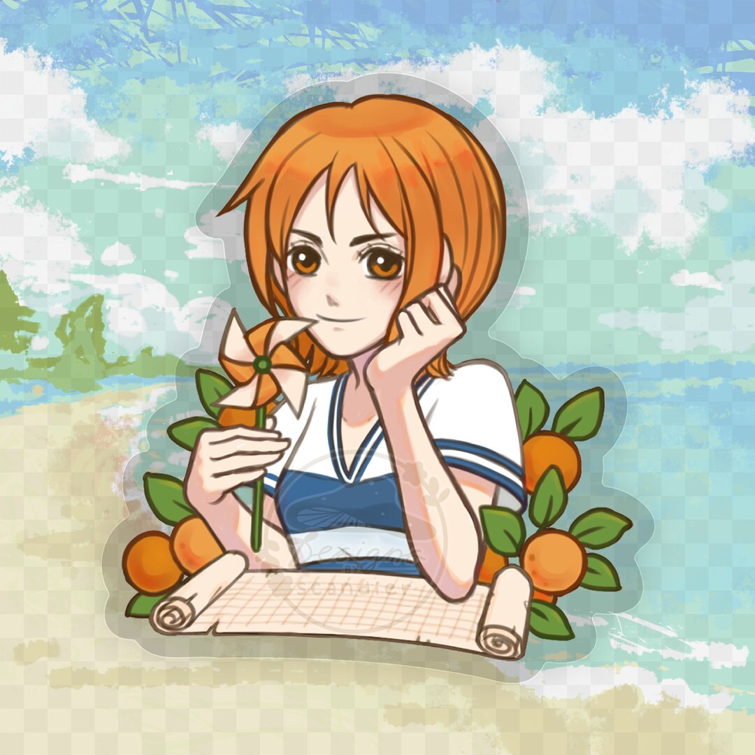 Nami Vinyl Sticker clear, 3 - Etsy