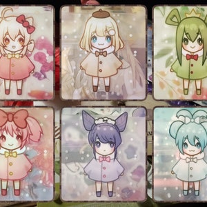 Mascot Chibi Vinyl Stickers (clear) - Etsy