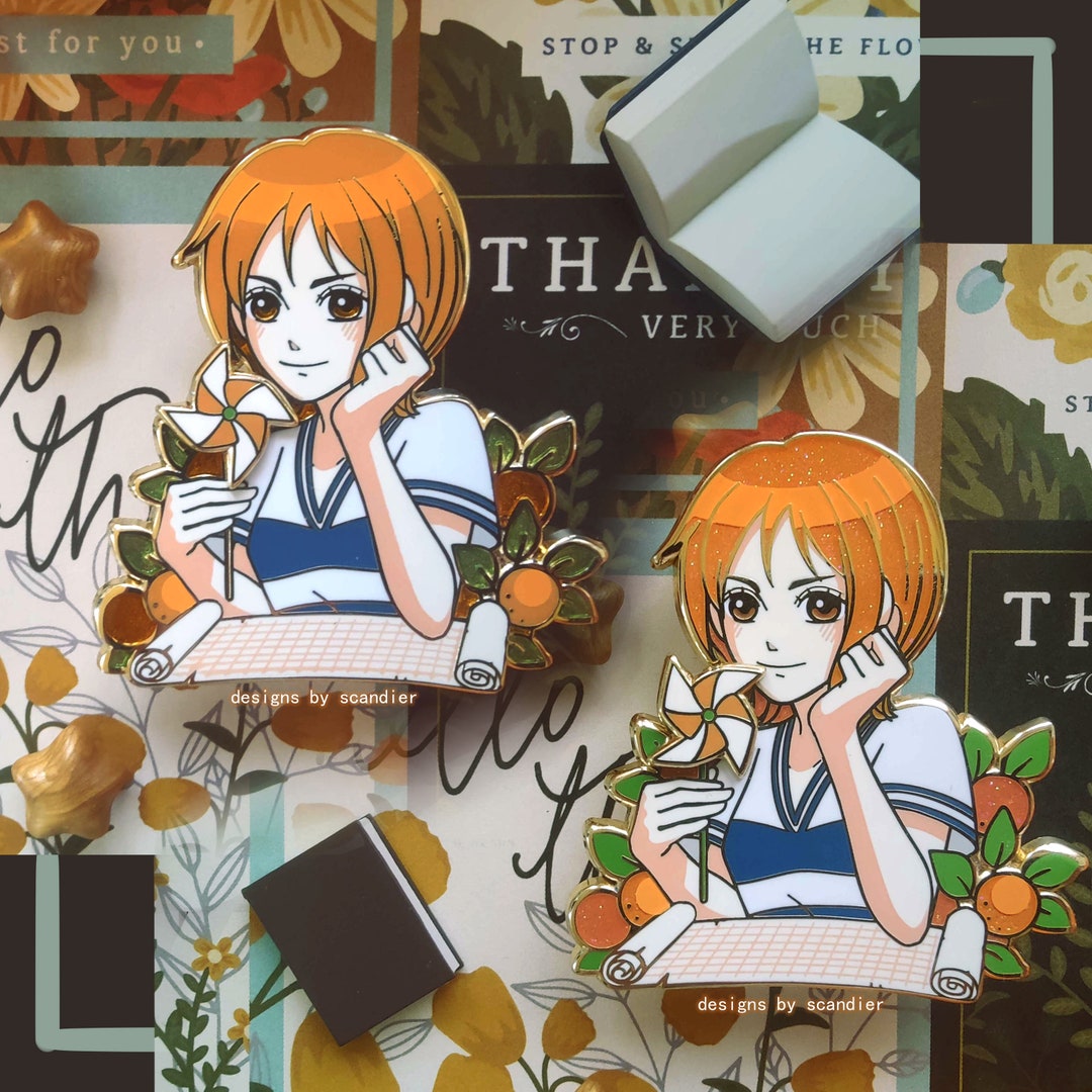Nami Enamel Pin spinner, 2.2 - Etsy