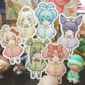 Mascot Chibi Vinyl Stickers (clear) - Etsy