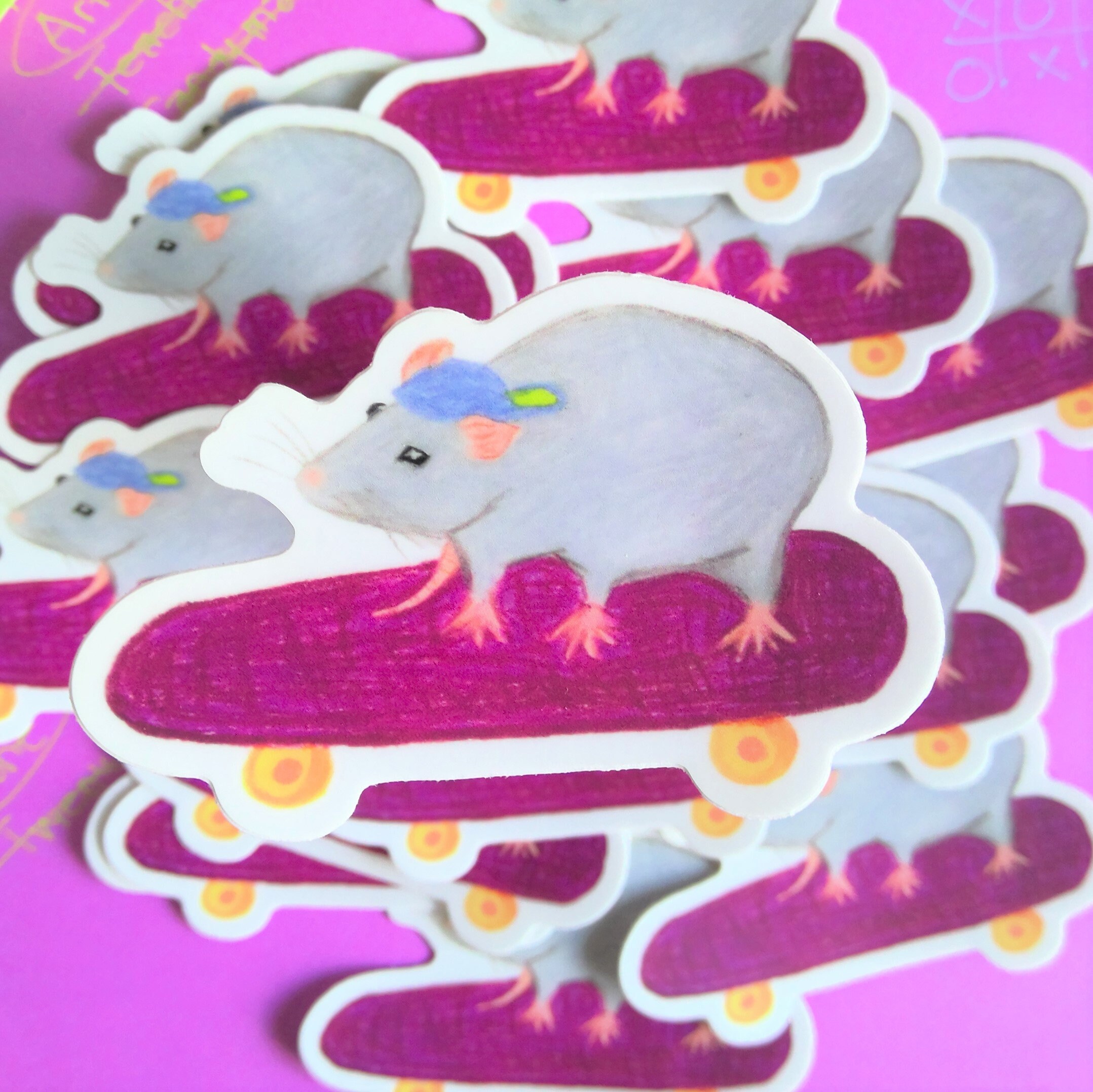 Skater Rat Sticker Skater Boy Funny Pet Rat Sticker 90s Sticker Y2K ...
