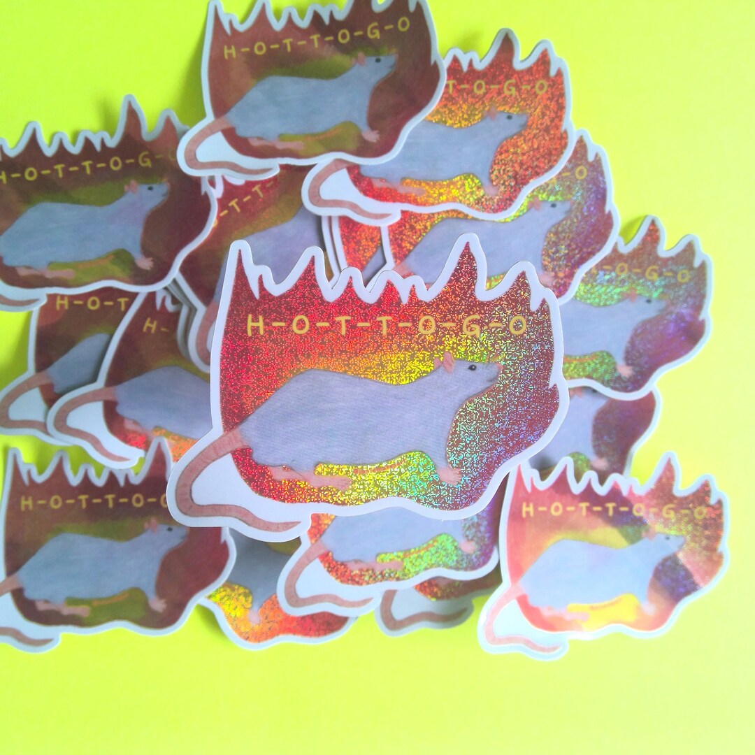 Hot to Go Rat Sticker Chappell Roan Sticker Queer Rat Gifts Gay Rat ...