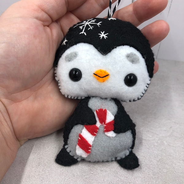 Felt Penguin Ornament - Etsy