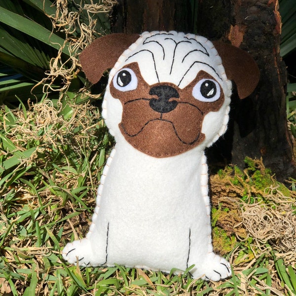 Felt Pug - Etsy