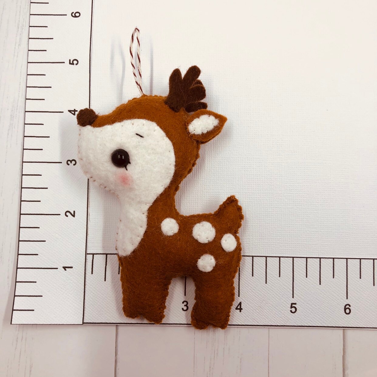 Hand sewn Felt Reindeer Christmas Reindeer Reindeer | Etsy